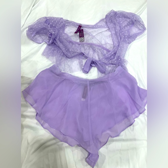 Adore Me | Intimates & Sleepwear | Adore Me Sheer Wrap Crop Top Sheer ...